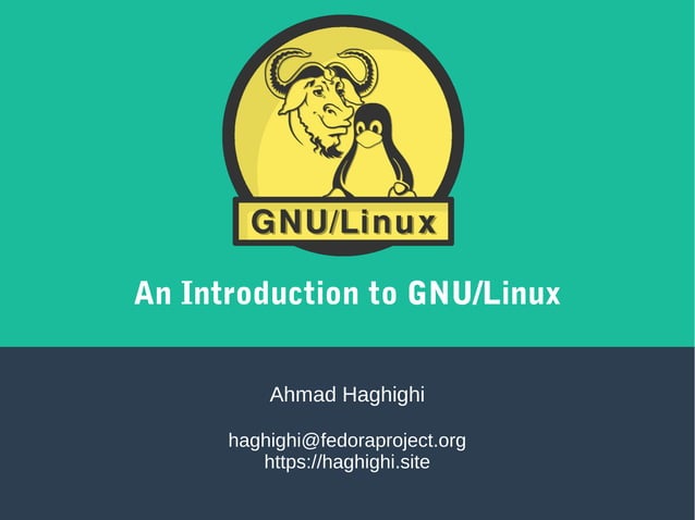 An Introduction to GNU/Linux | PPT