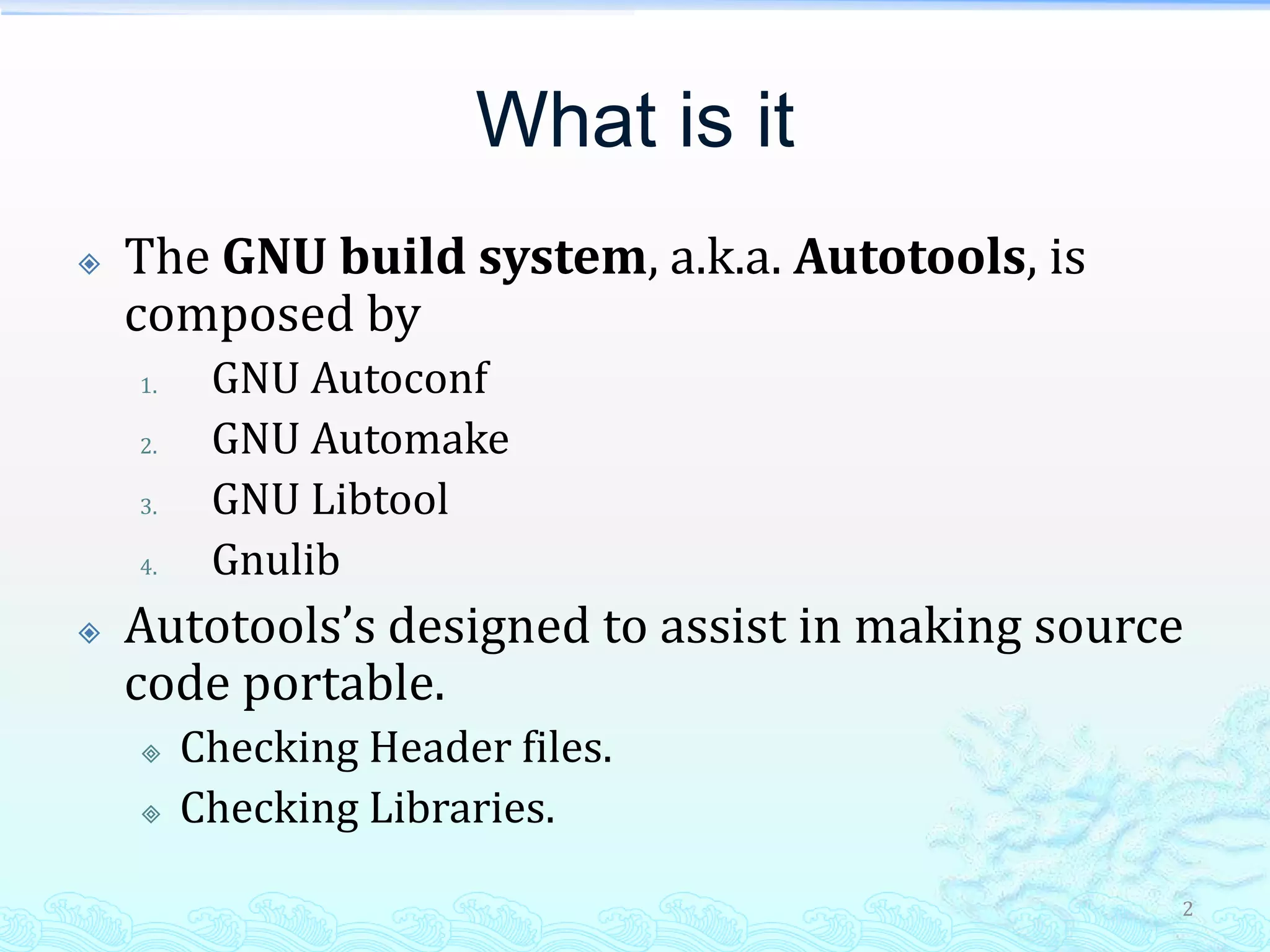 Gnu build system | PPTX
