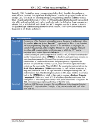 GNU GCC - what just a compiler...? | PDF