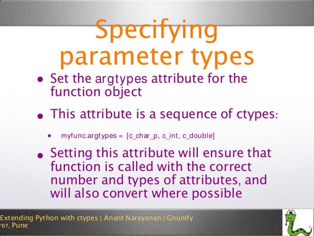 Extending Python with ctypes