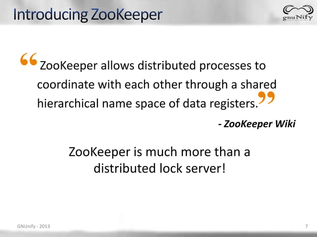 Introduction to Apache ZooKeeper | PPTX