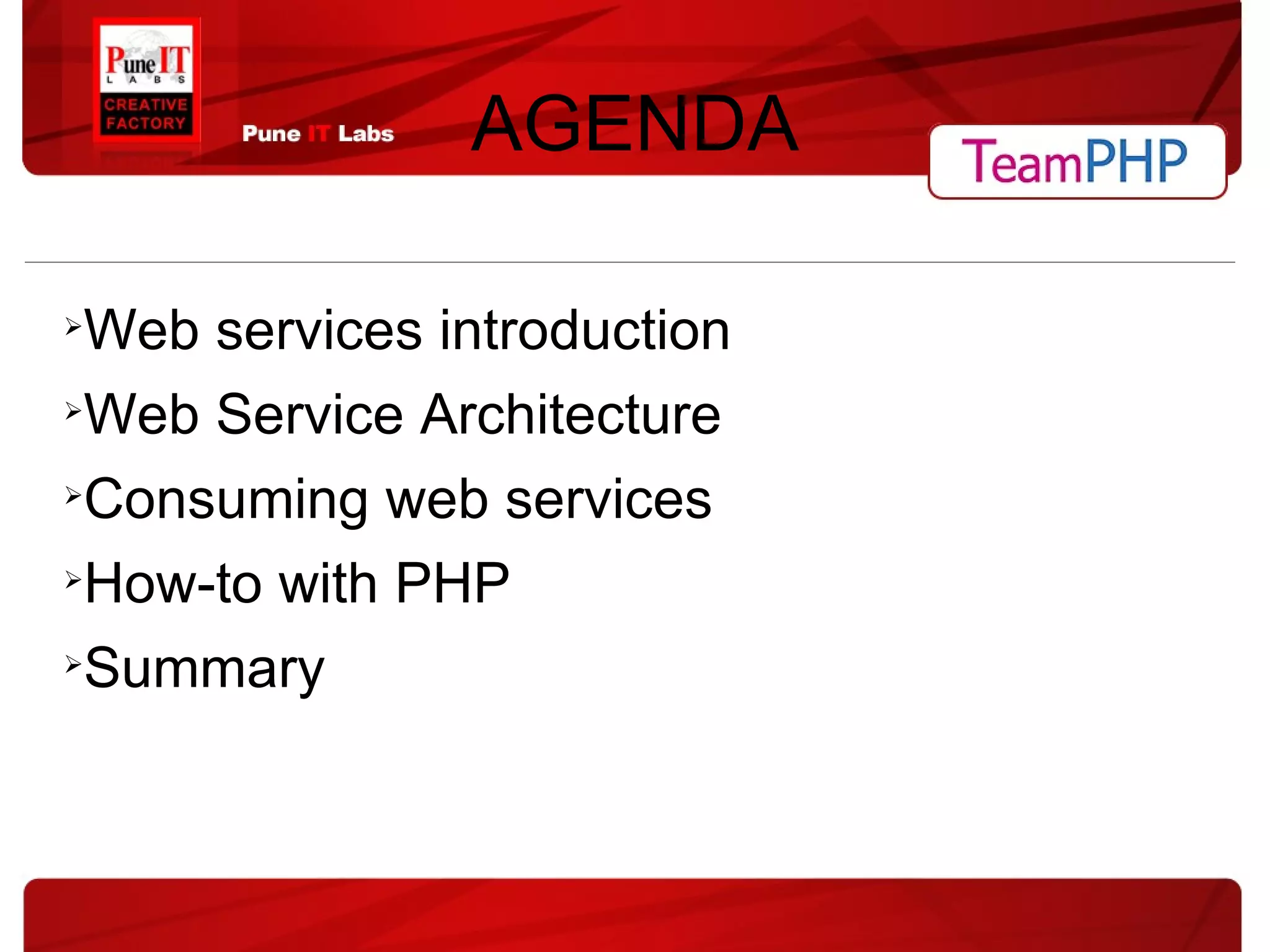 Introduction to web services and how to in php | PPT | Internet | Computing