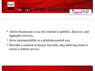Introduction to web services and how to in php | PPT