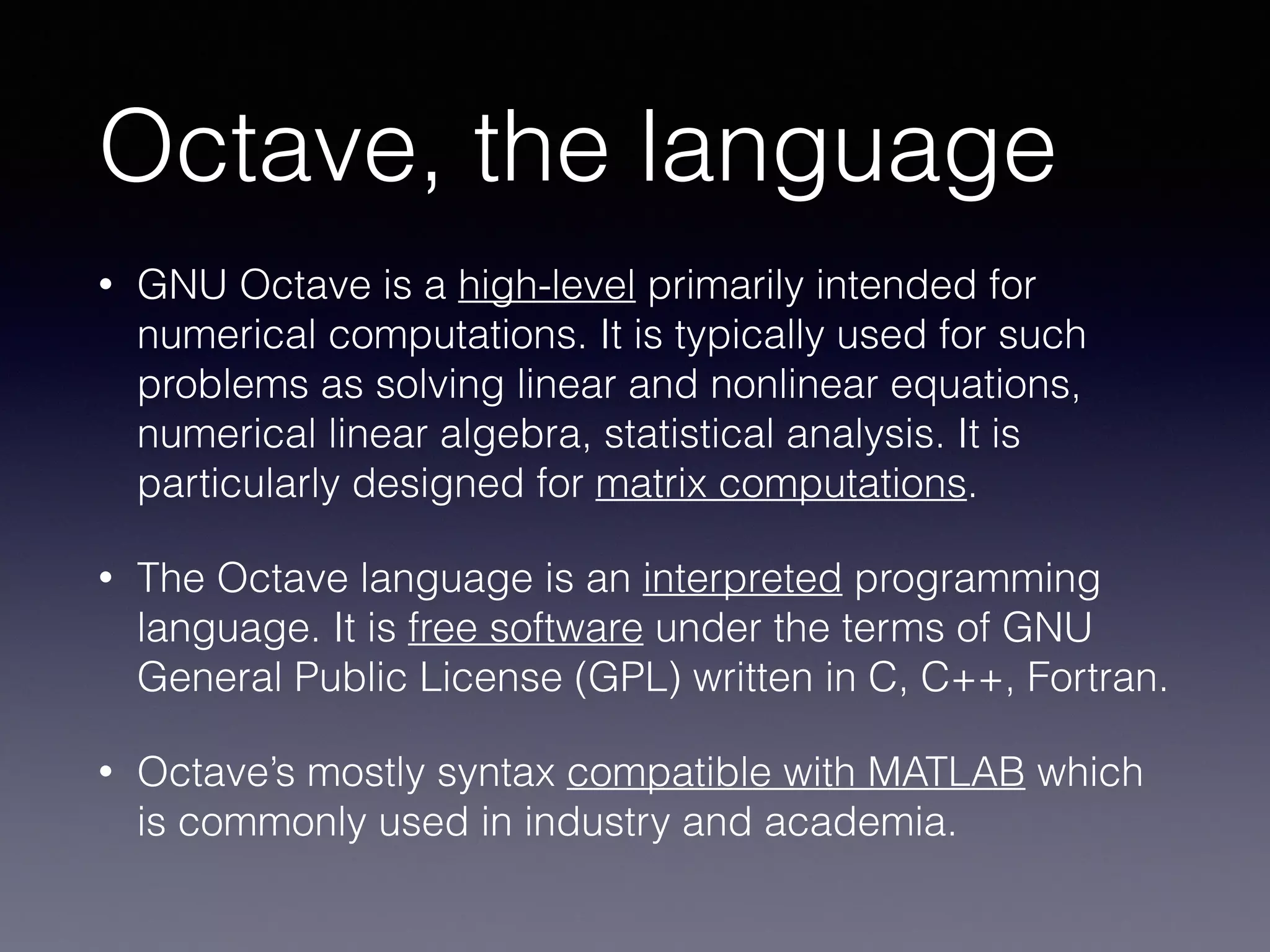 Gnu octave | PDF