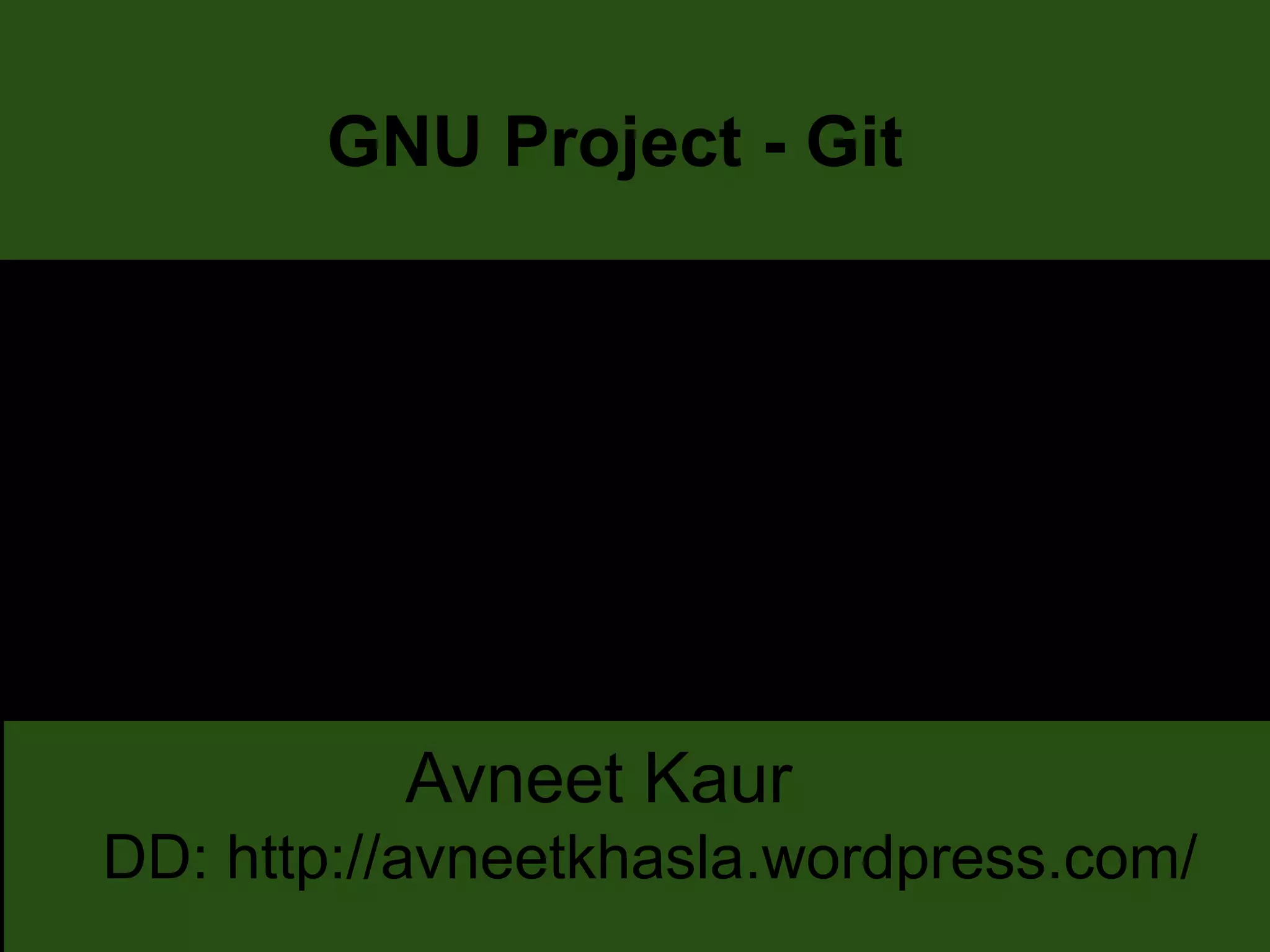 GNU Project - Git | PPT
