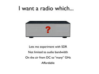 Gnu Radio and the Universal Software Radio Peripheral | KEY