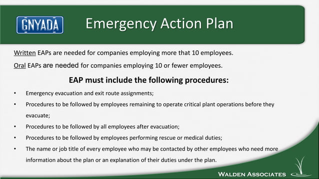 GNYADA Emergency Action Plan | PPT