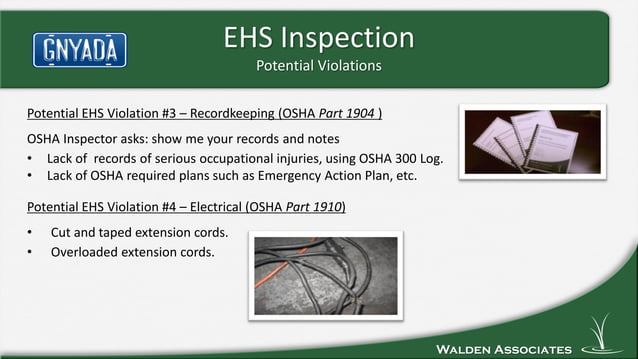 GNYADA EHS Potential Violations | PPT