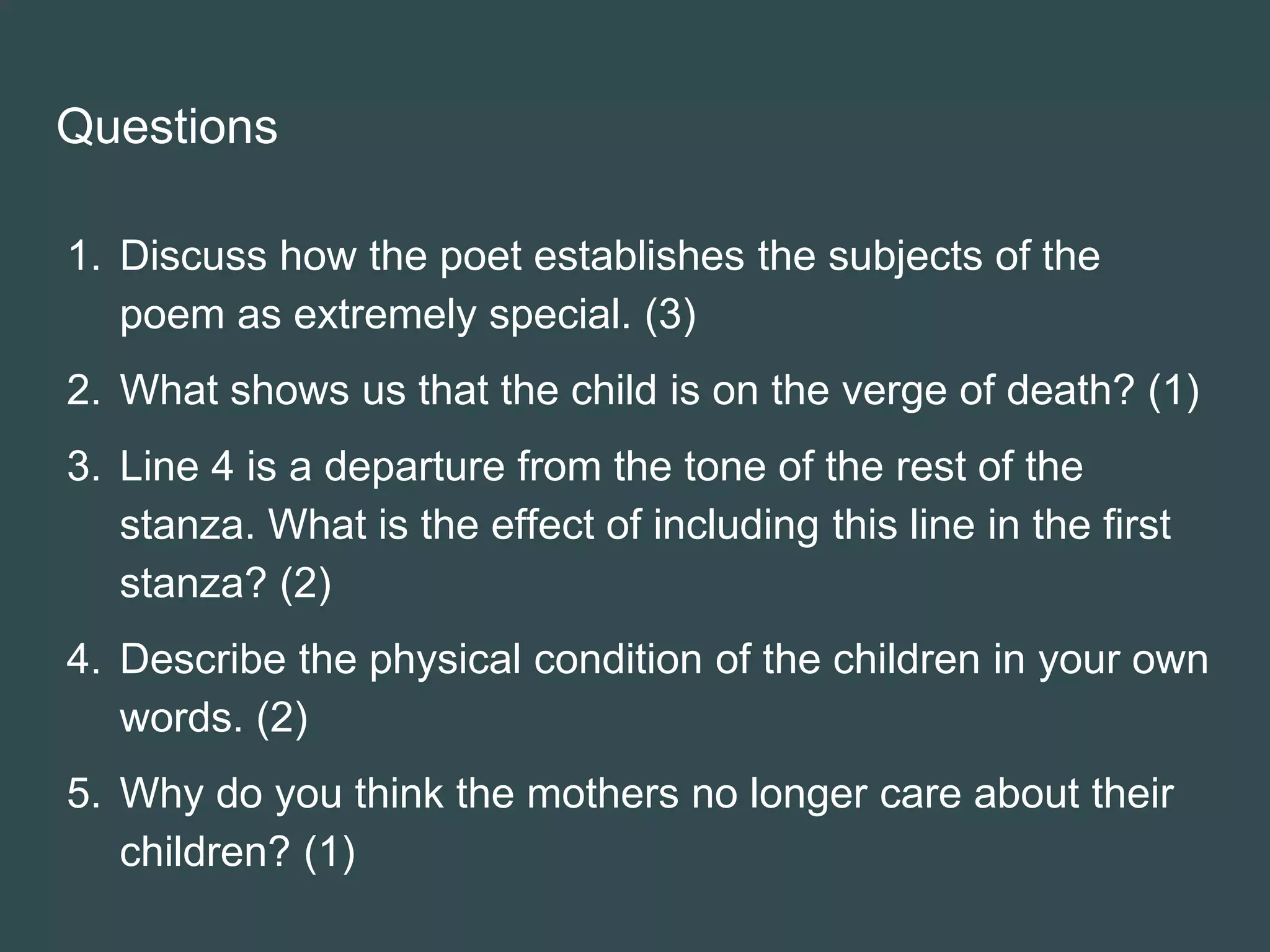 Refugee Mother and Child by Chinua Achebe | PPTX