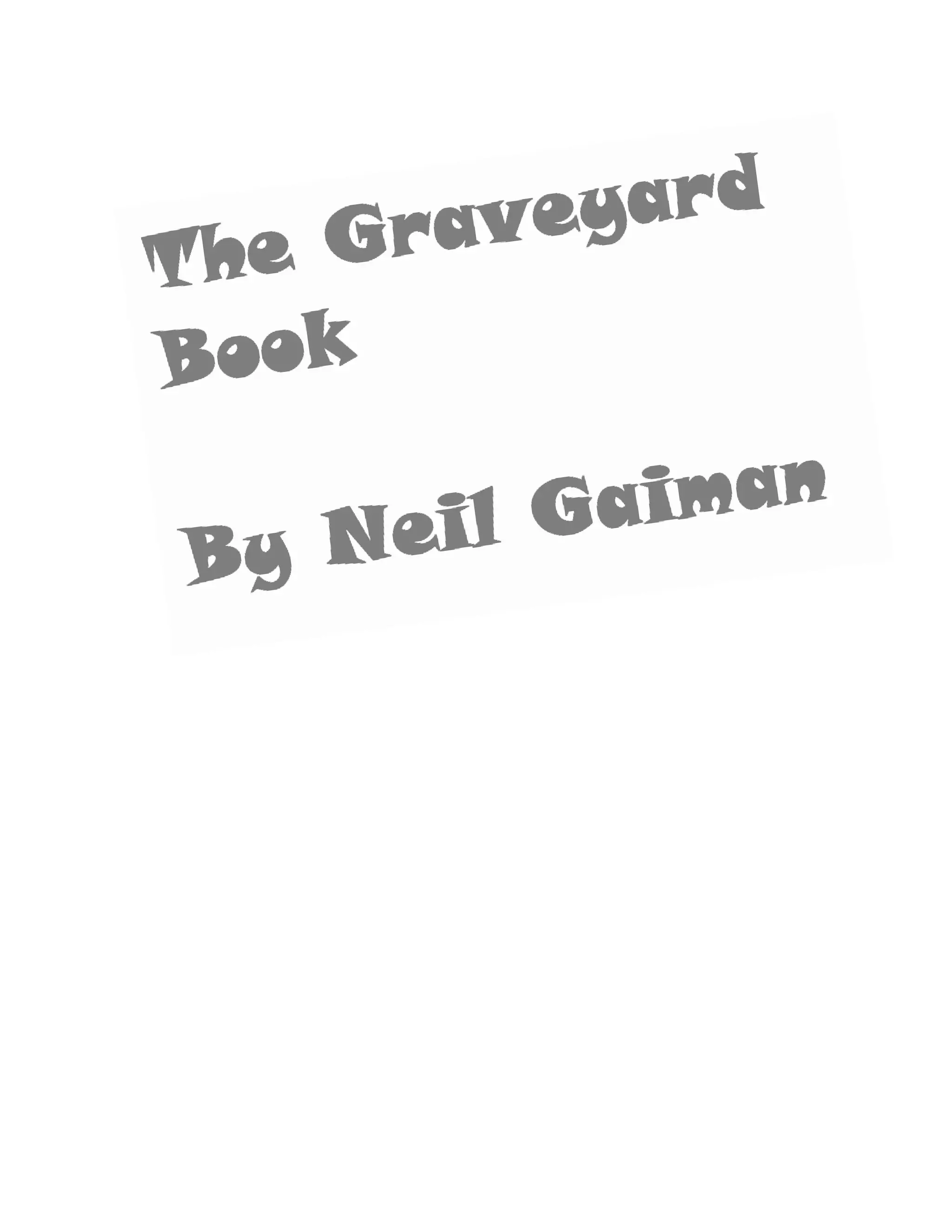 the graveyard book | DOCX