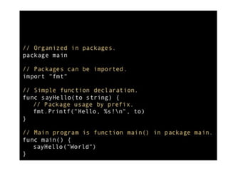 Google Go! language | PPT