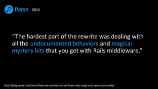 What does people say when they switch to Go? | PPT