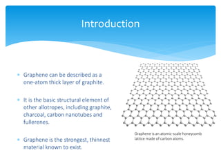 Graphene, graphene oxide chemistry aplications | PPTX