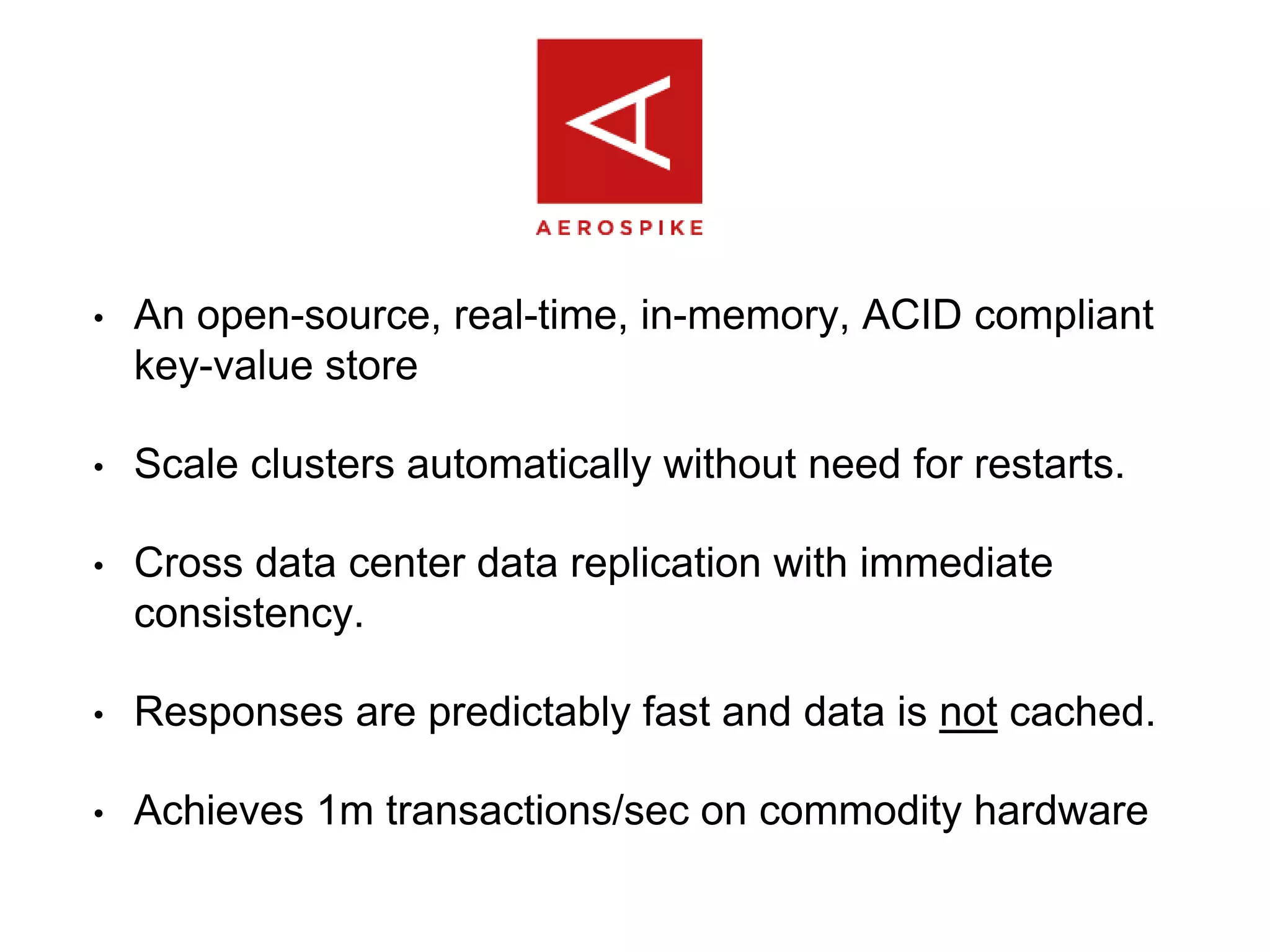 Live Analytics with Go & Aerospike | PPTX | Databases | Computer Software and Applications
