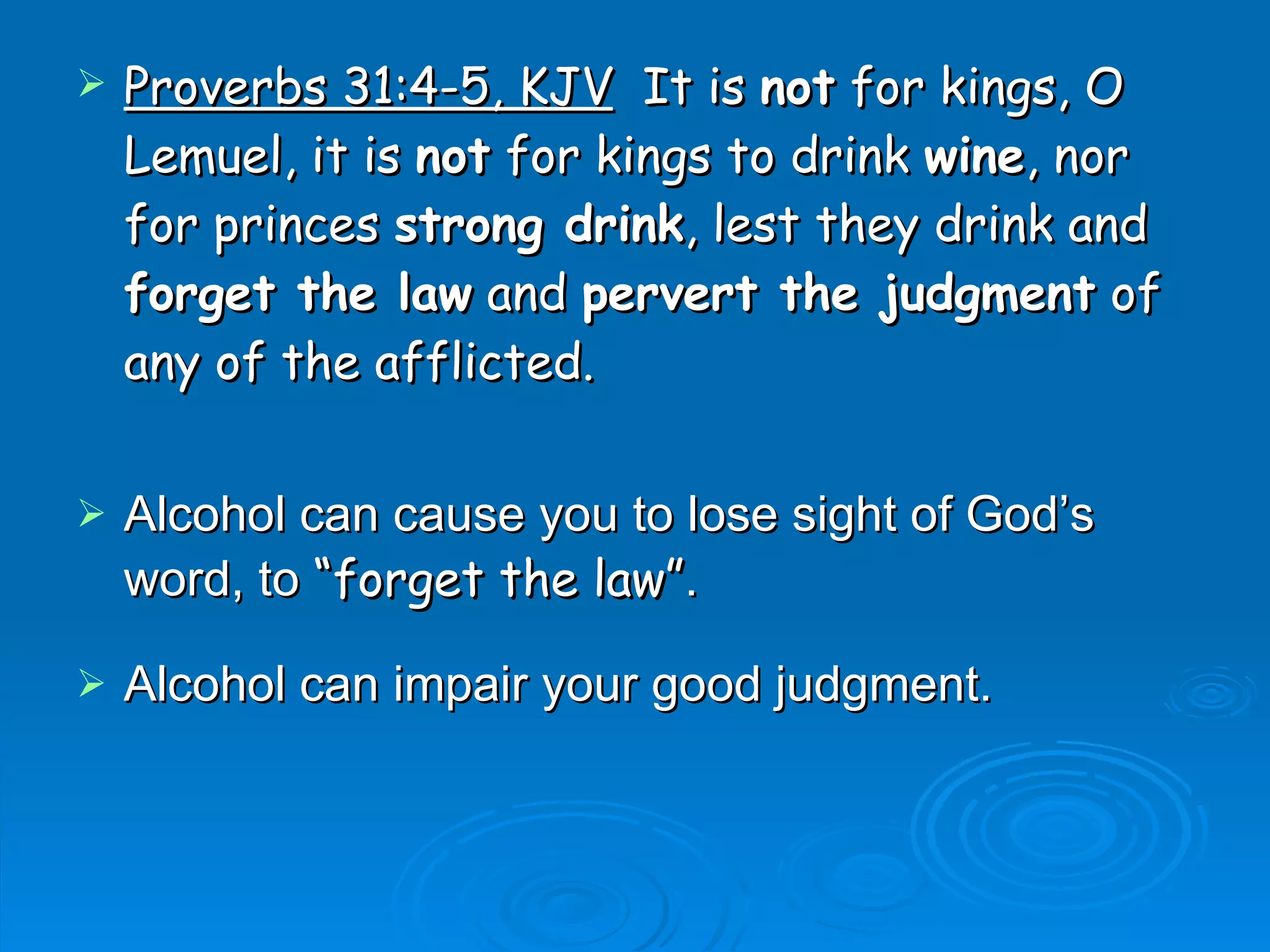 Should Christians Drink Alcohol? | PPT
