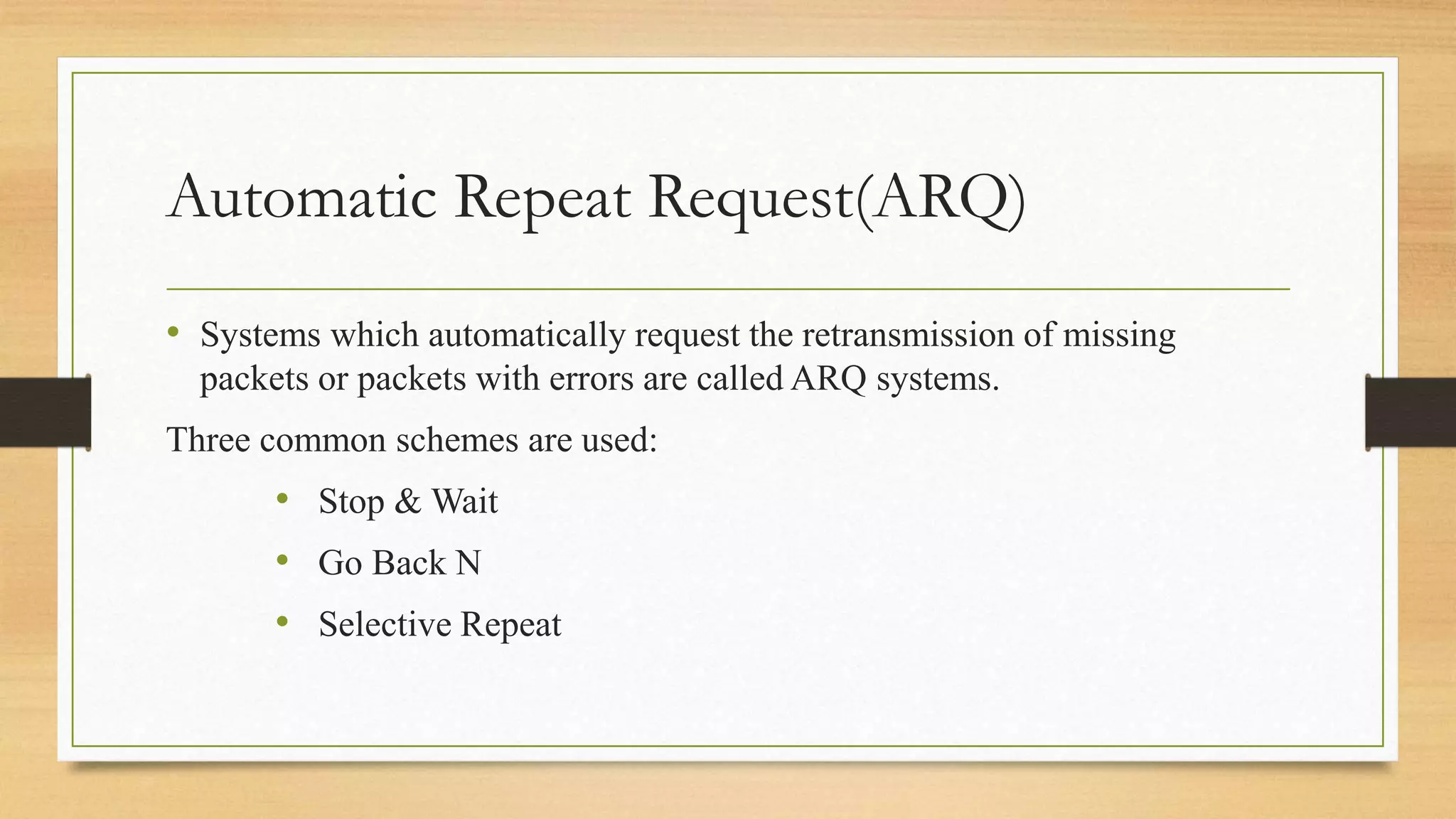 Go back-n protocol | PPTX | Computer Networking | Computing