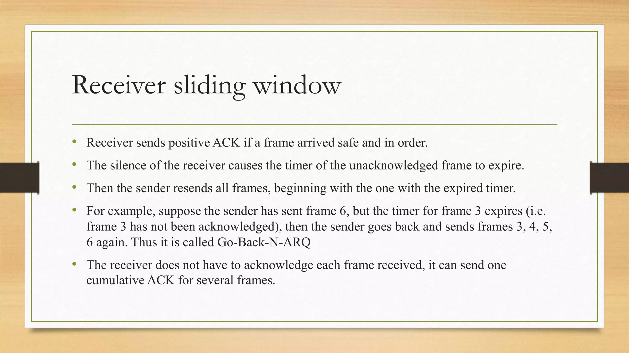 Go back-n protocol | PPTX