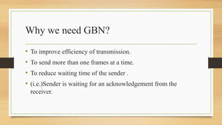 Go back-n protocol | PPTX