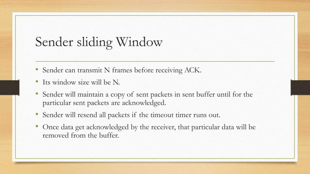 Go back-n protocol | PPTX | Computer Networking | Computing