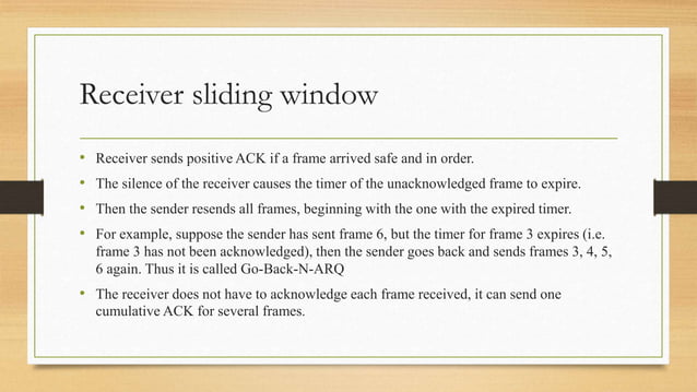 Go back-n protocol | PPTX | Computer Networking | Computing
