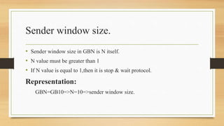 Go back-n protocol | PPTX