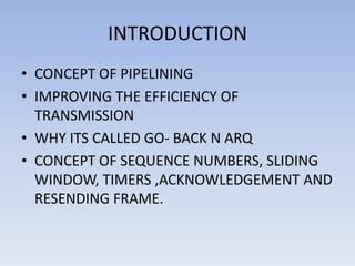 Go Back N Arq1 | PPTX