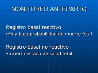 Go Clase 20 Monitoreo Anteparto Dr Oliva | PPT | Pregnancy ...