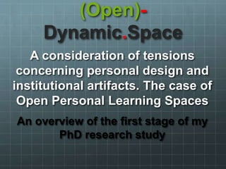 Researching the idea of flexible and open learning spaces, student’s ...