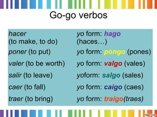 Go go verbos | PPT