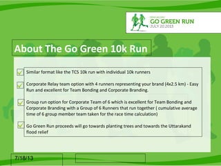 Go Green Run Marathon | PPT