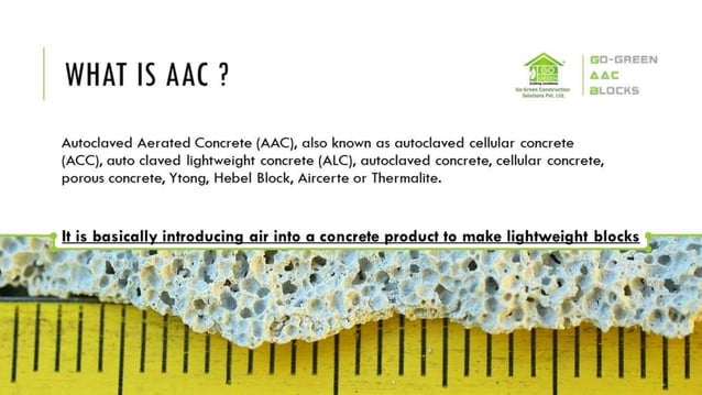 Go Green AAC Blocks PPT | PPTX