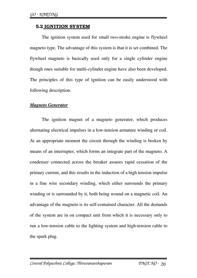 Go Kart Project | PDF