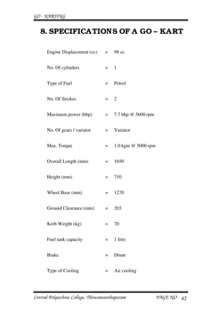 Go Kart Project | PDF