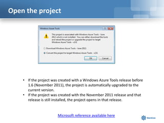 Go…Running Kentico CMS on Windows Azure | PPTX