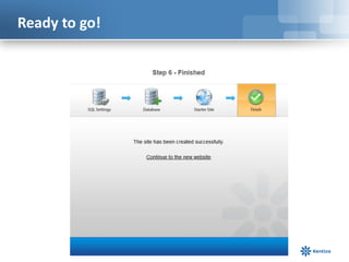 Go…Running Kentico CMS on Windows Azure | PPTX