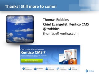 Go…Running Kentico CMS on Windows Azure | PPTX