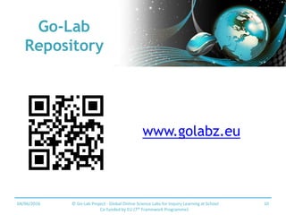 Go-Lab: Introduction to Go-Lab and creation of interactive learning ...