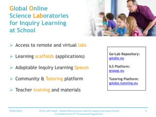 Global Online Science Labs for Inquiry Learning at School | PPT