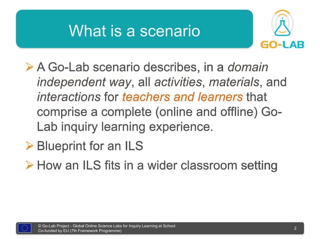 Go-Lab: Scenarios | PPTX
