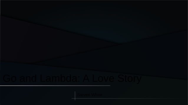 Go lambda-presentation | PPT