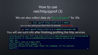 Go profiling introduction | PPTX