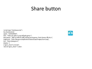Go.vn social plugins | PPT