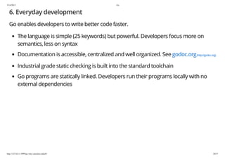 Why you should care about Go (Golang) | PPT