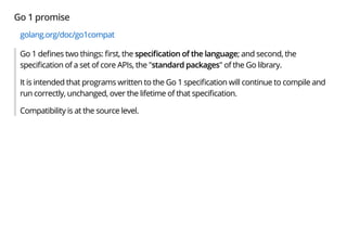 Go 1.10 Release Party - PDX Go | PPT