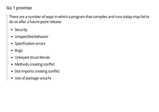 Go 1.10 Release Party - PDX Go | PPT