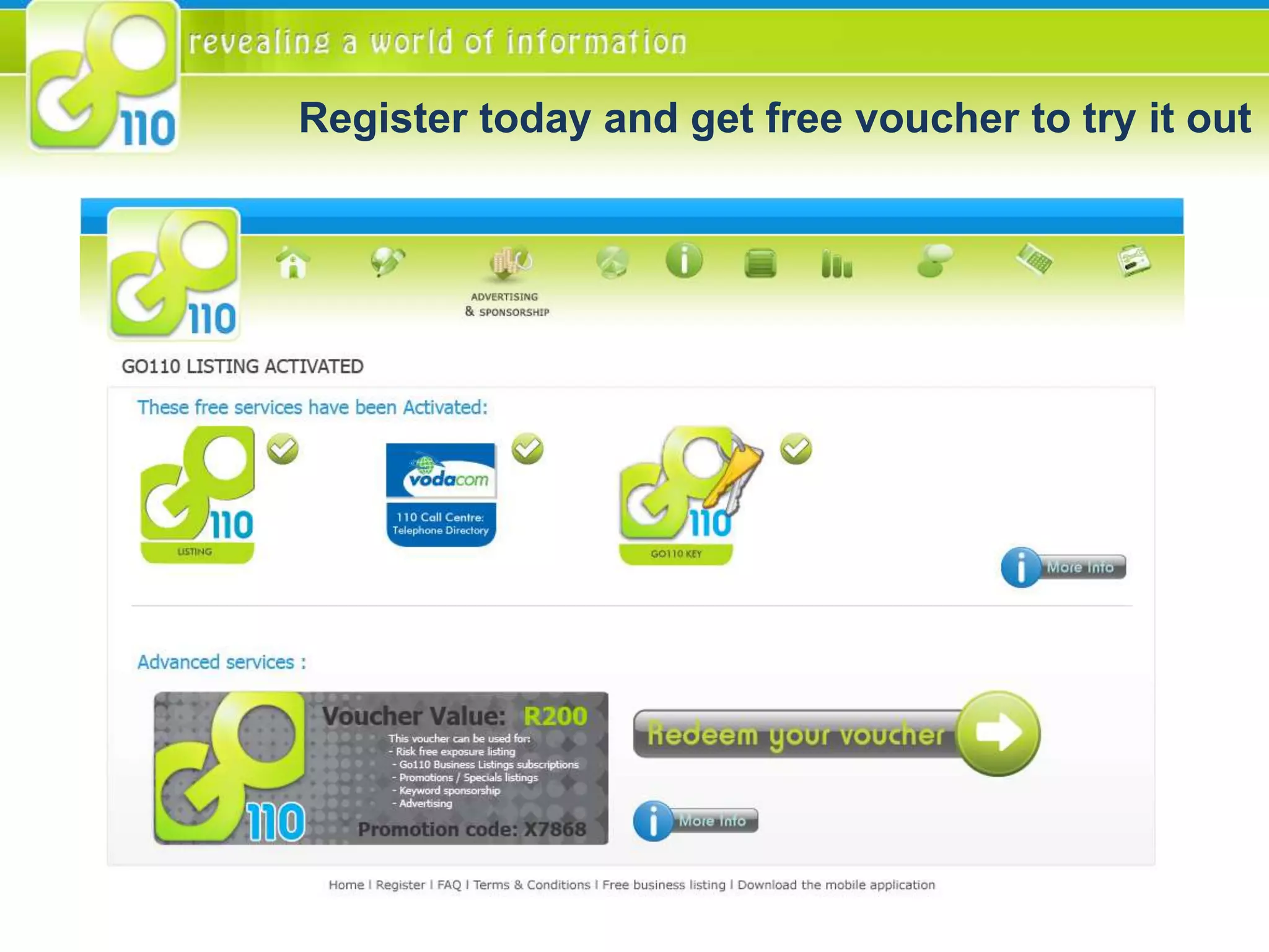 Go110 mega presentation (share) | PPT