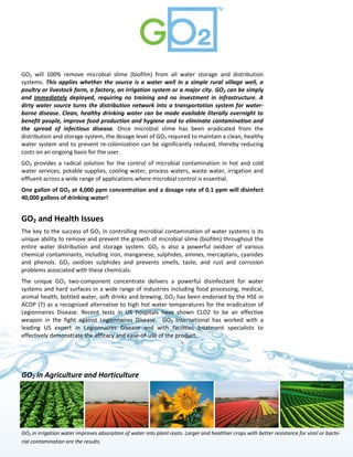 Chlorine Dioxide Water Disinfection | PDF