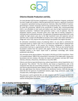 Chlorine Dioxide Water Disinfection | PDF