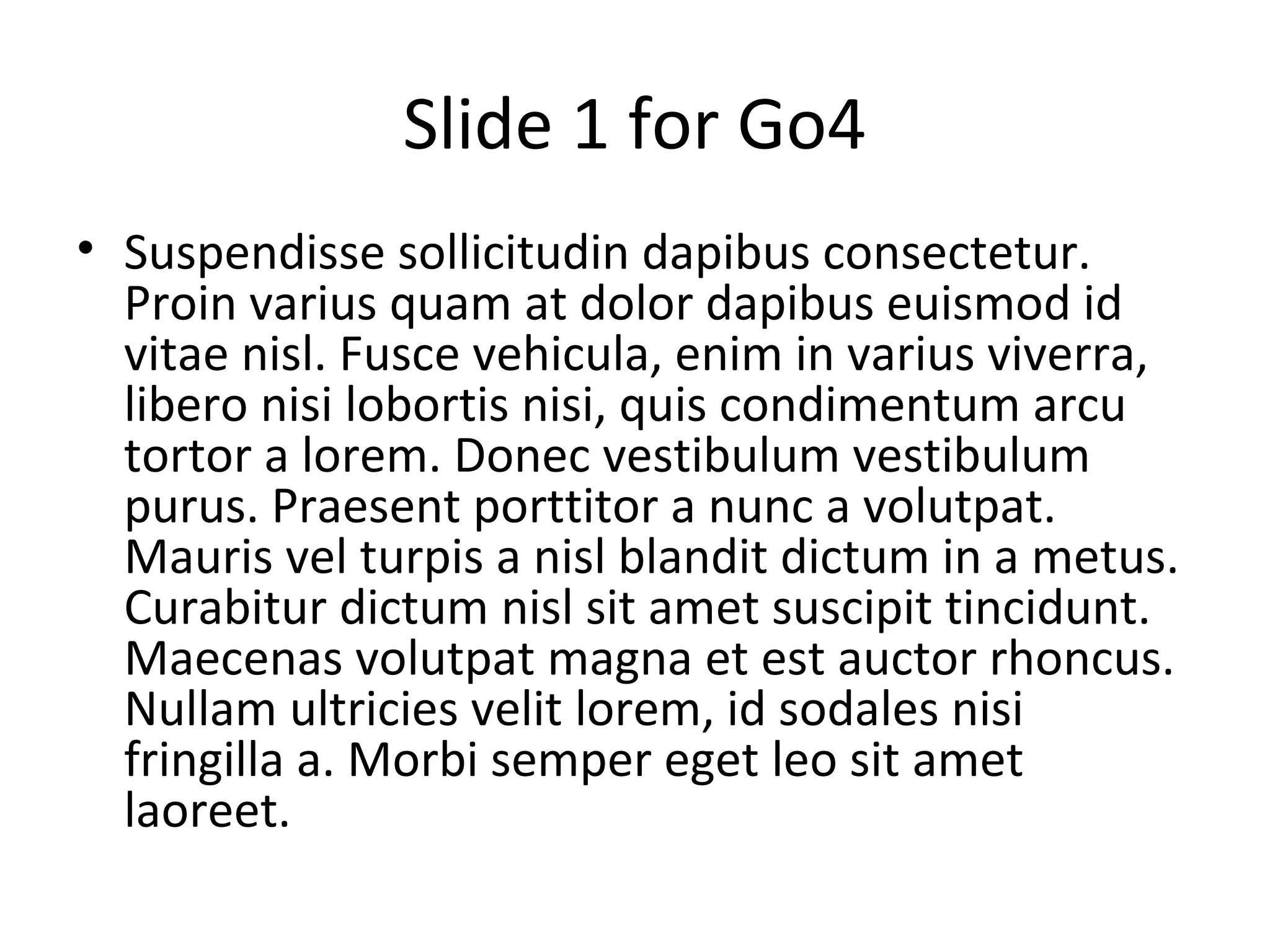 Go4 intro slide | PPT