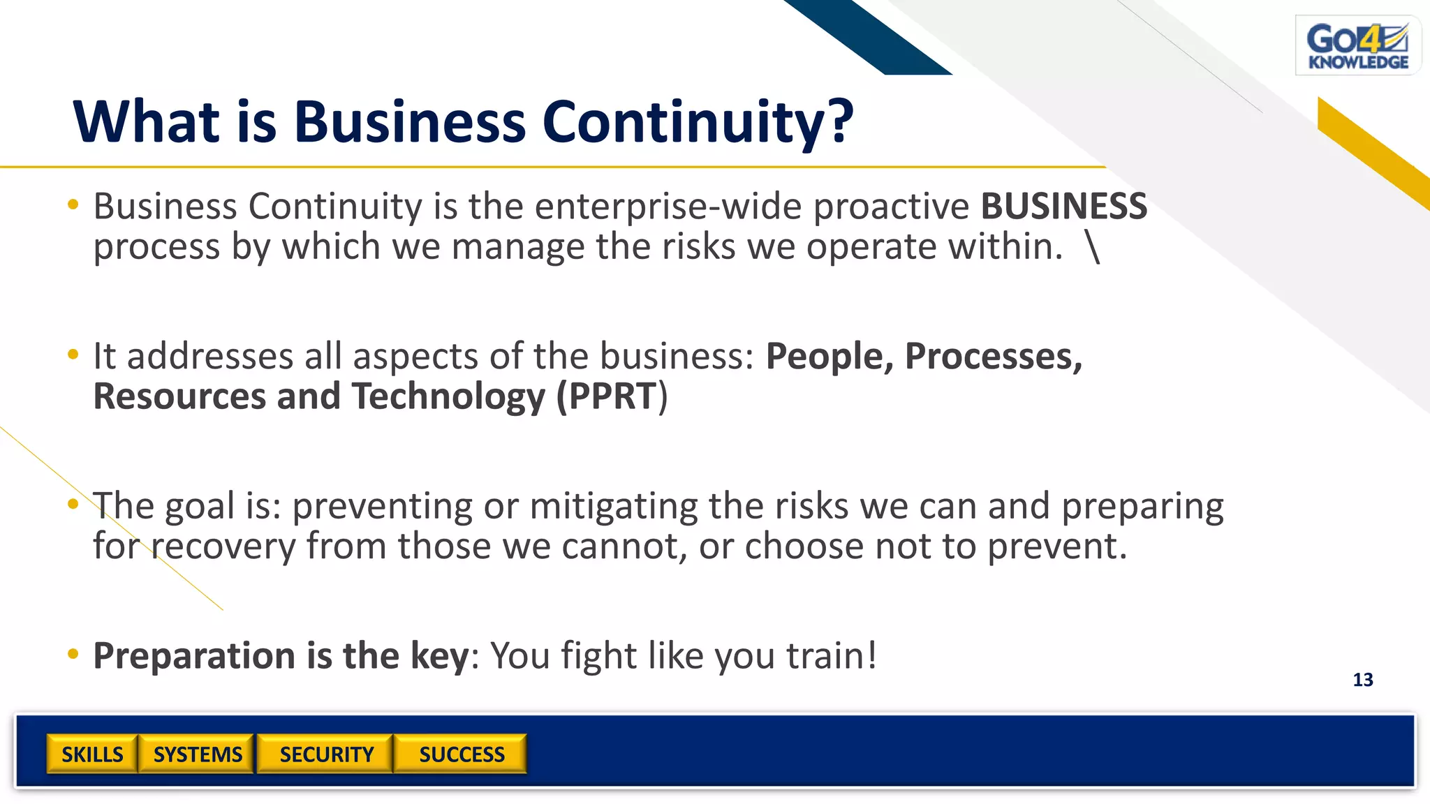 BCM Webinar presentation | PDF
